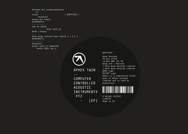 Aphex Twin präsentiert "Computer Controlled Acoustic Instruments pt2"