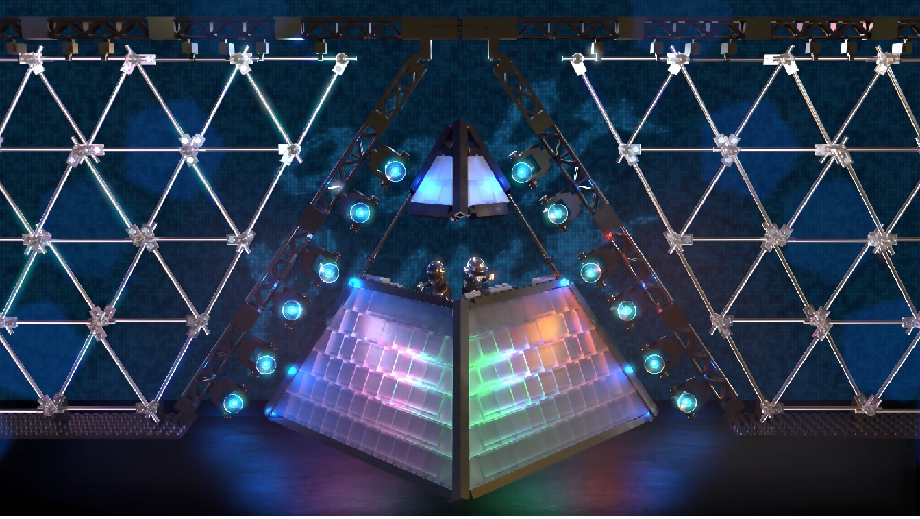 Legendäres Daft-Punk-Stage-Design mit Lego-Steinen nachgebaut