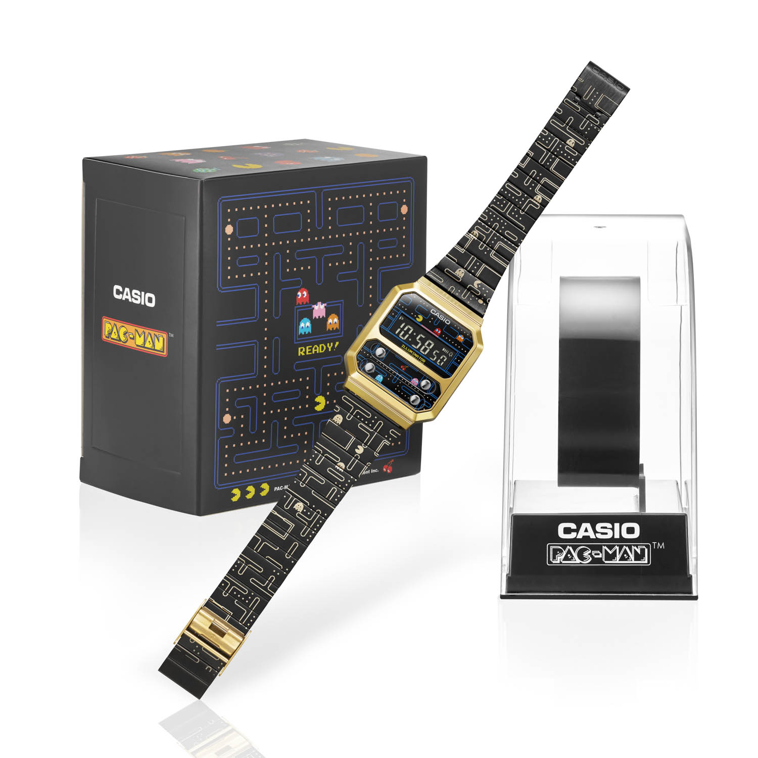 CASIO VINTAGE x PAC-MAN: Sondermodell der beliebten F-100-Digitaluhr ...