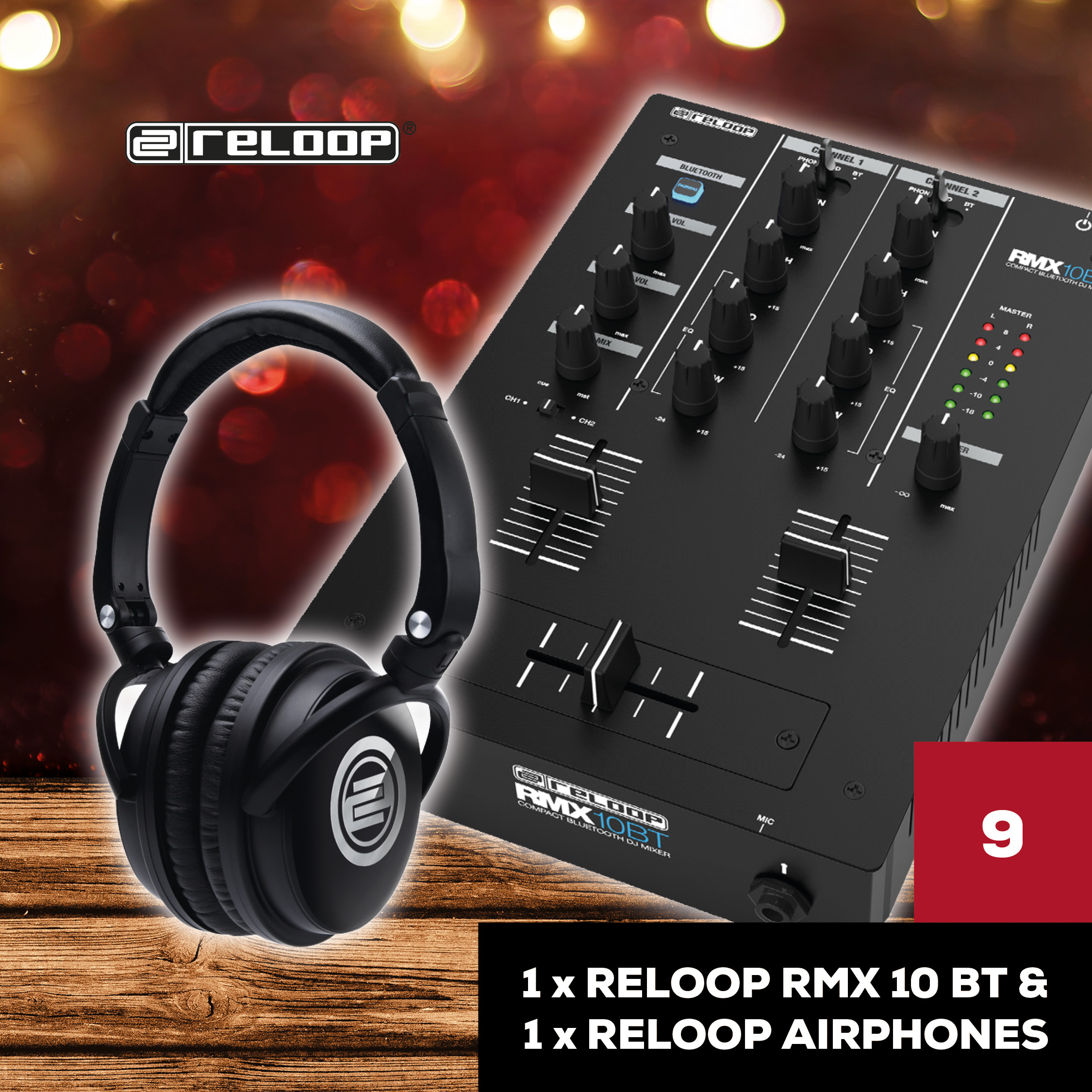 FAZEmag-Adventskalender – Tag 9: 1 x Reloop RMX 10 BT & 1x Reloop Airphones