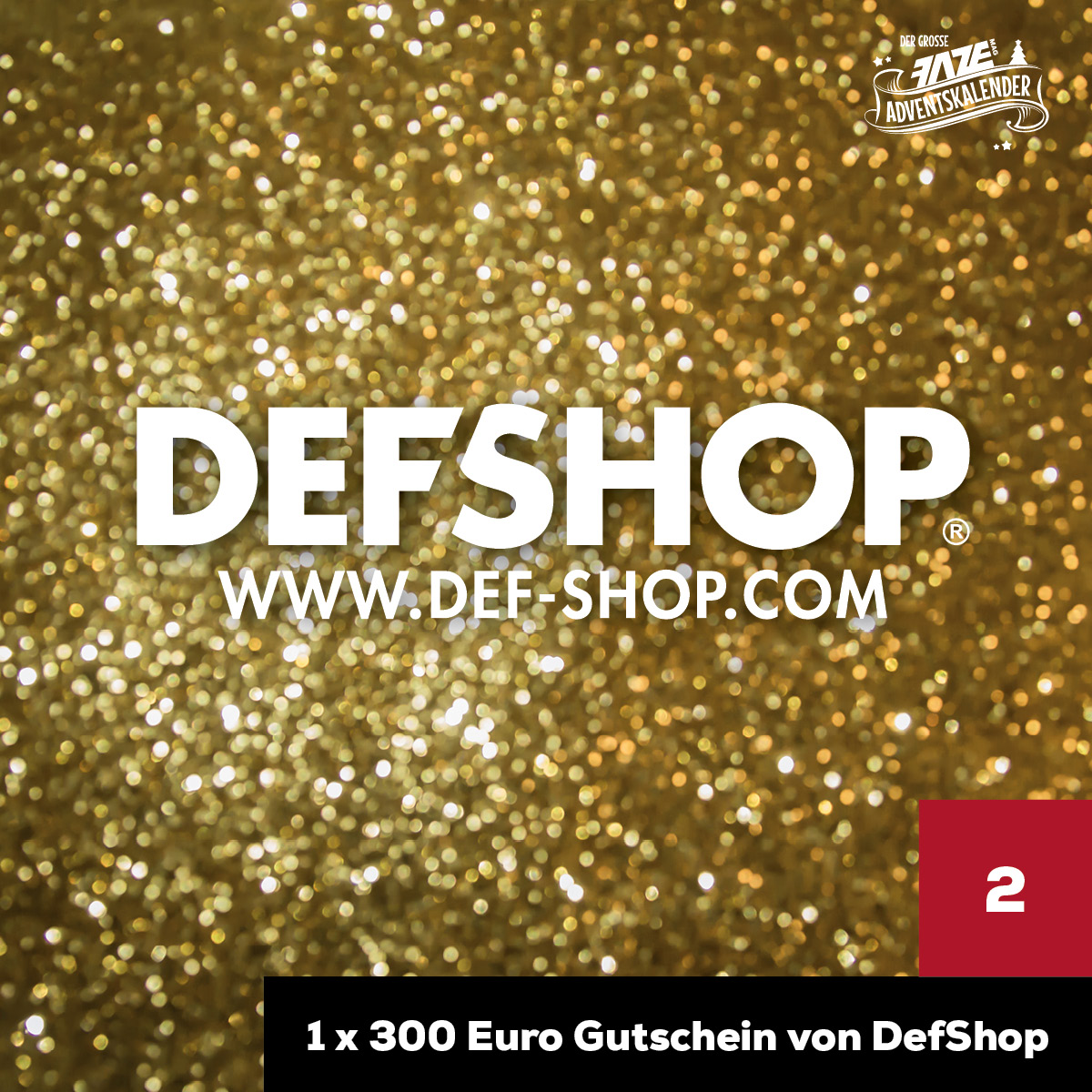 1 x Gutschein über 300 Euro von DefShop