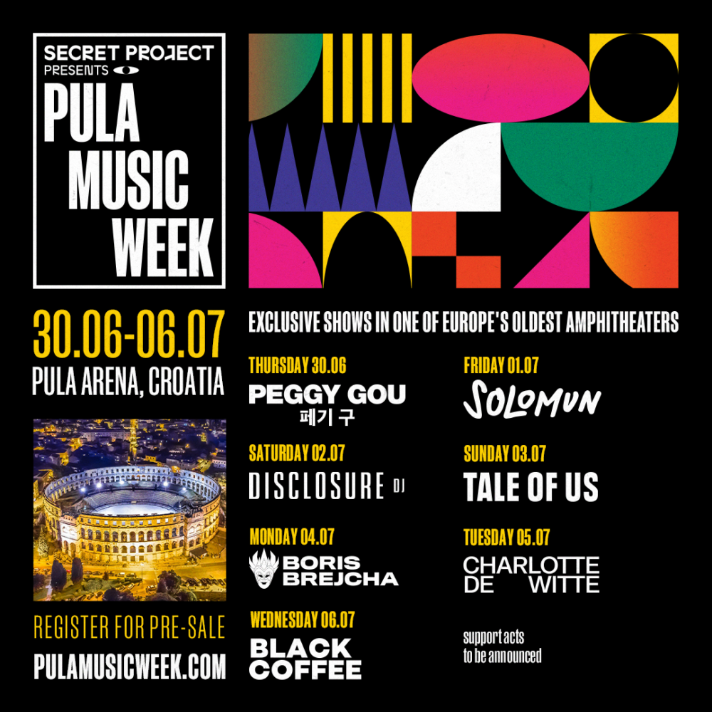 Pula Music Week: Solomun, Boris Brejcha u.v.m. im Amphitheater
