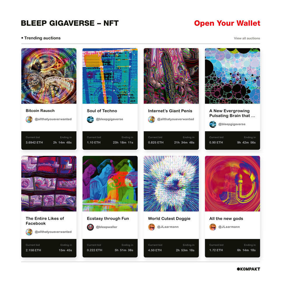 Kompakt veröffentlicht das Bleep Gigaverse "NFT"