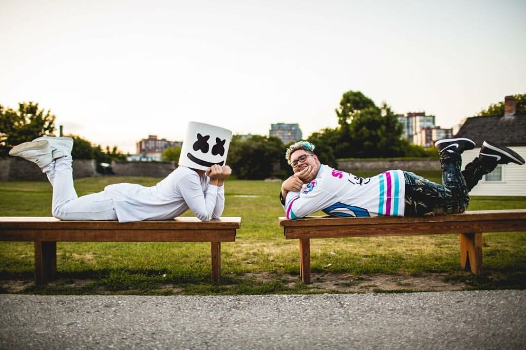 Marshmello wird von Kooperationspartner als Eimerkopf gedisst