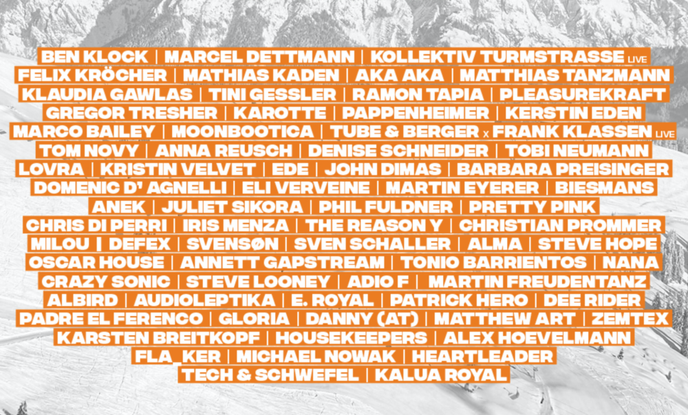 Rave on Snow 2022 - das ist das finale Line-up