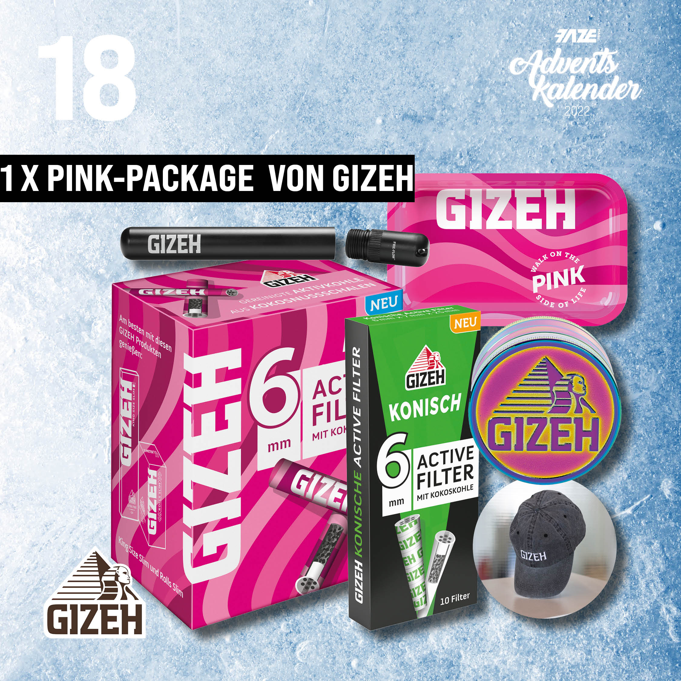 FAZEmag-Adventskalender – Tag 18: 1 x Pink-Package von GIZEH