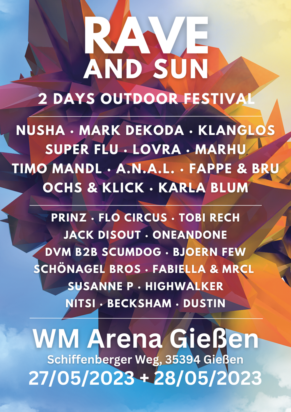 RAVE AND SUN: Mark Dekoda, Super Flu und Nusha kommen zur Festival-Premiere