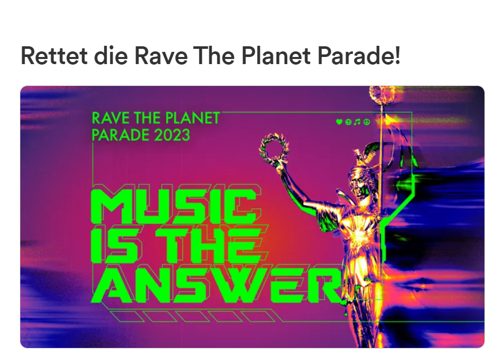 Rave-The-Planet-Update - zwei Tage vor der Parade Rave-The-Planet-Update - zwei Tage vor der Parade