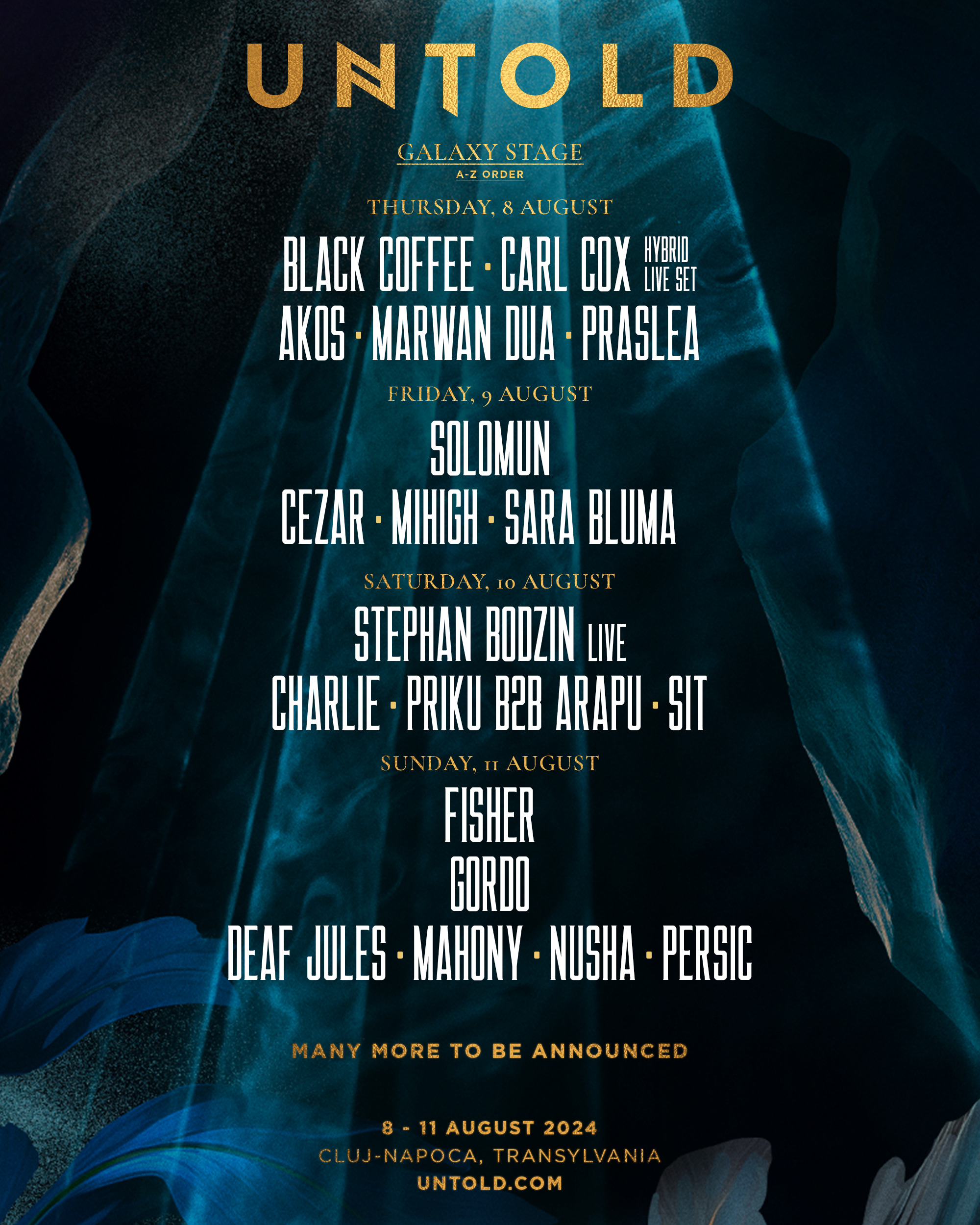 UNTOLD 2024 - das Line-up von vier Bühnen wurde veröffentlicht