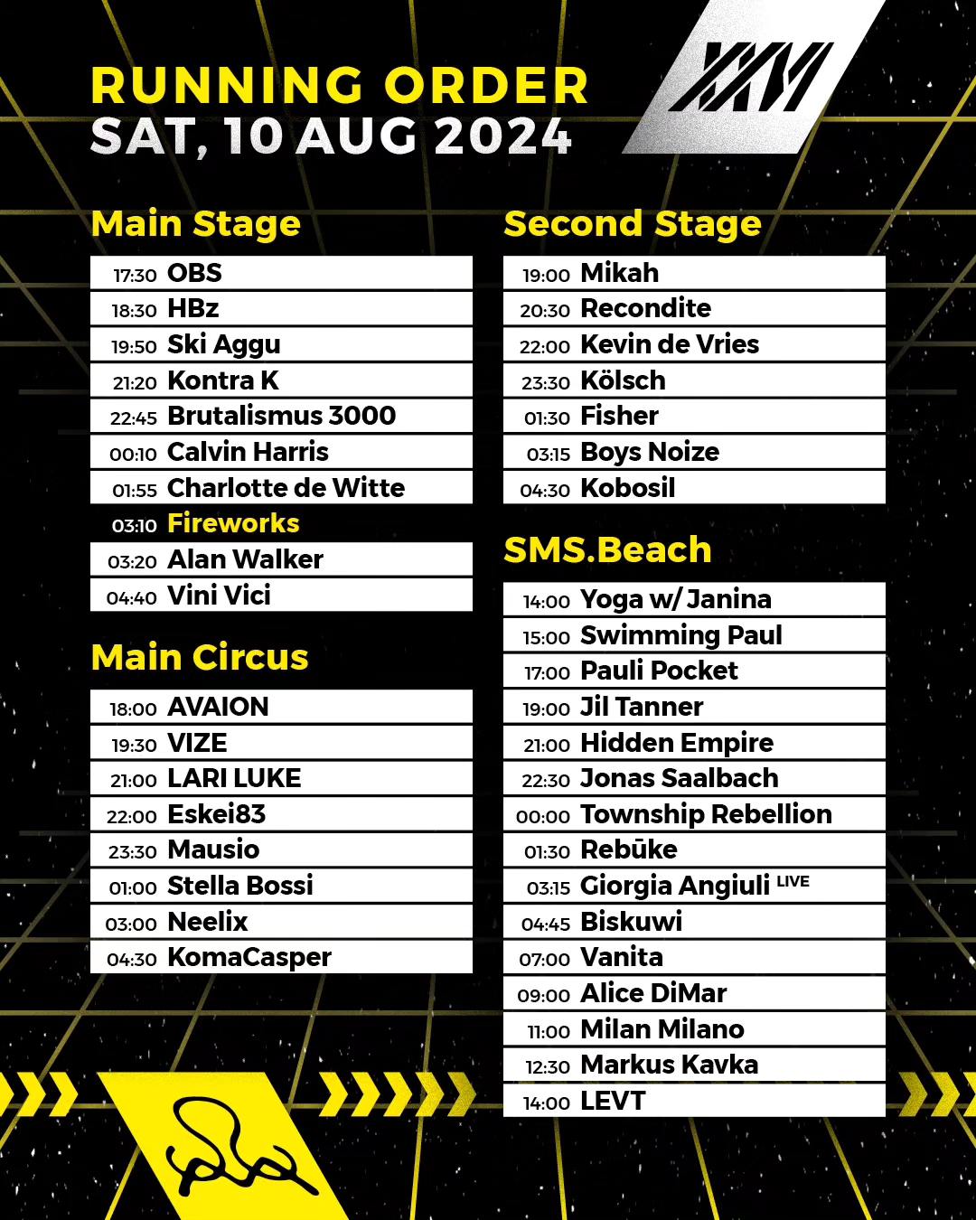 SonneMondSterne 2024: Das ist der Timetable