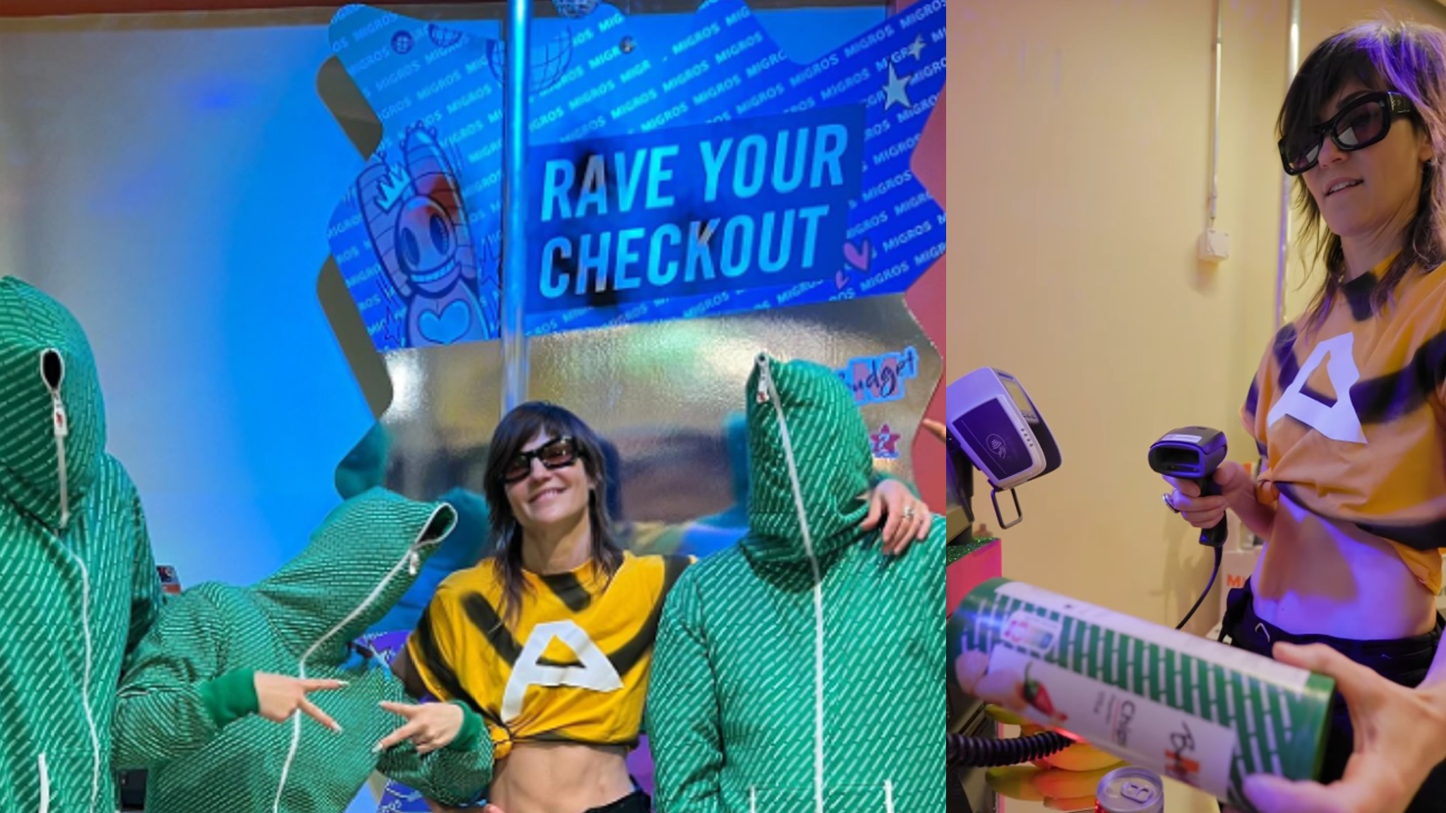 Schweizer Supermarkt präsentiert zur Streetparade Techno-Kasse